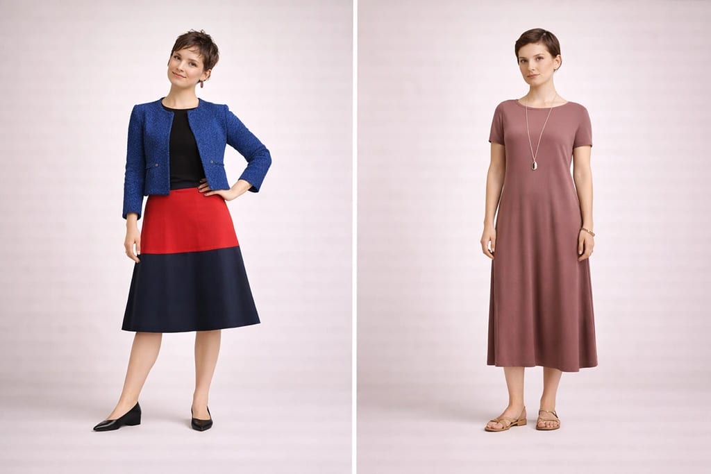 How to Dress the Gamine Kibbe Body Type: Chic Contrast